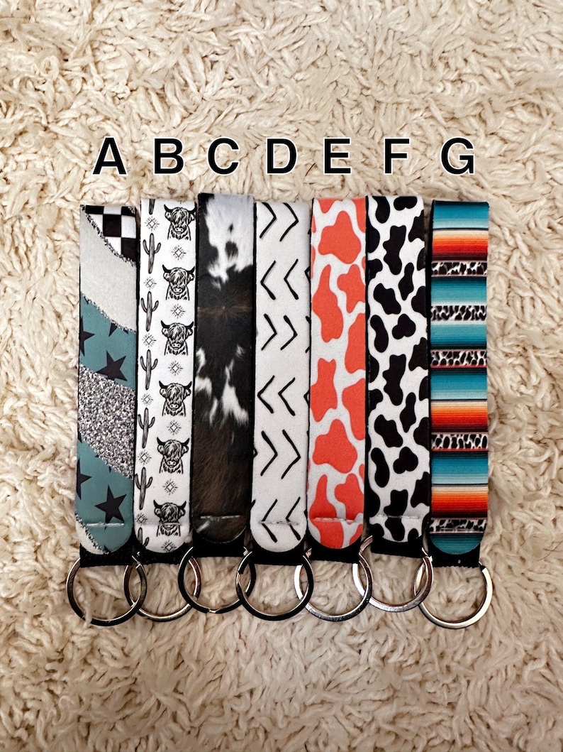 Western Keychain - Etsy