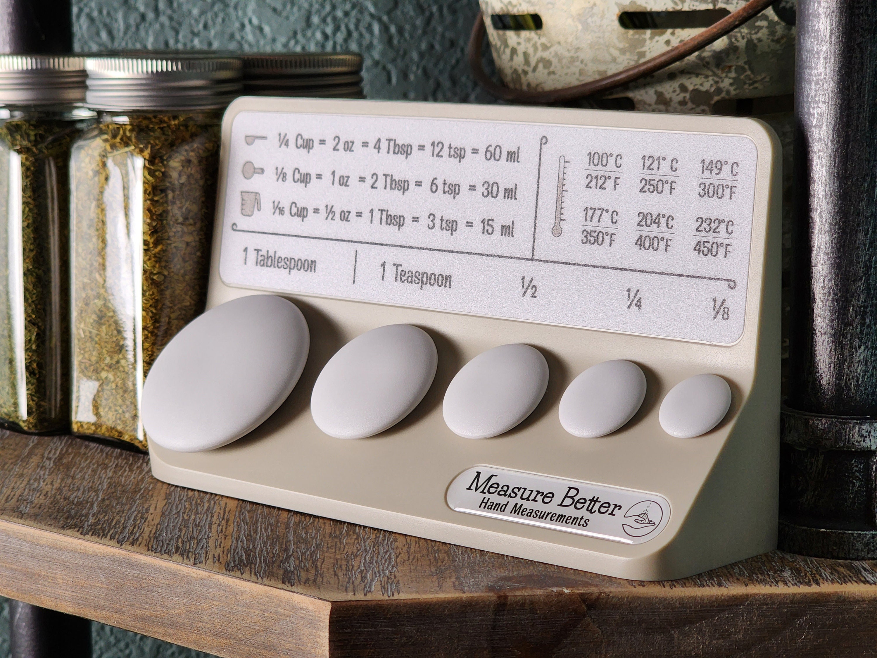 Measure Better - Kitchen Conversion Chart - With Visual Reference for ...