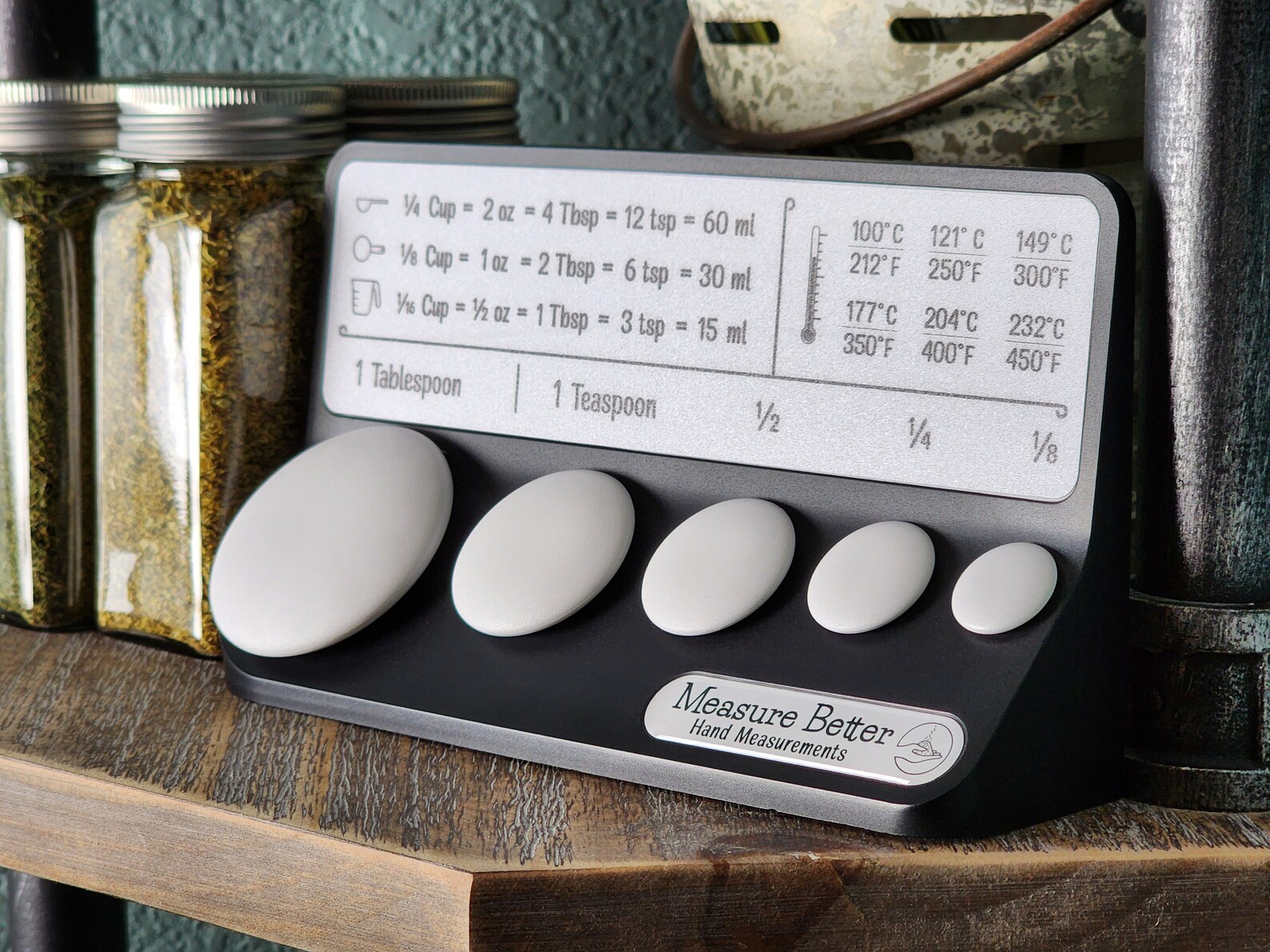 Measure Better - Kitchen Conversion Chart - With Visual Reference for ...