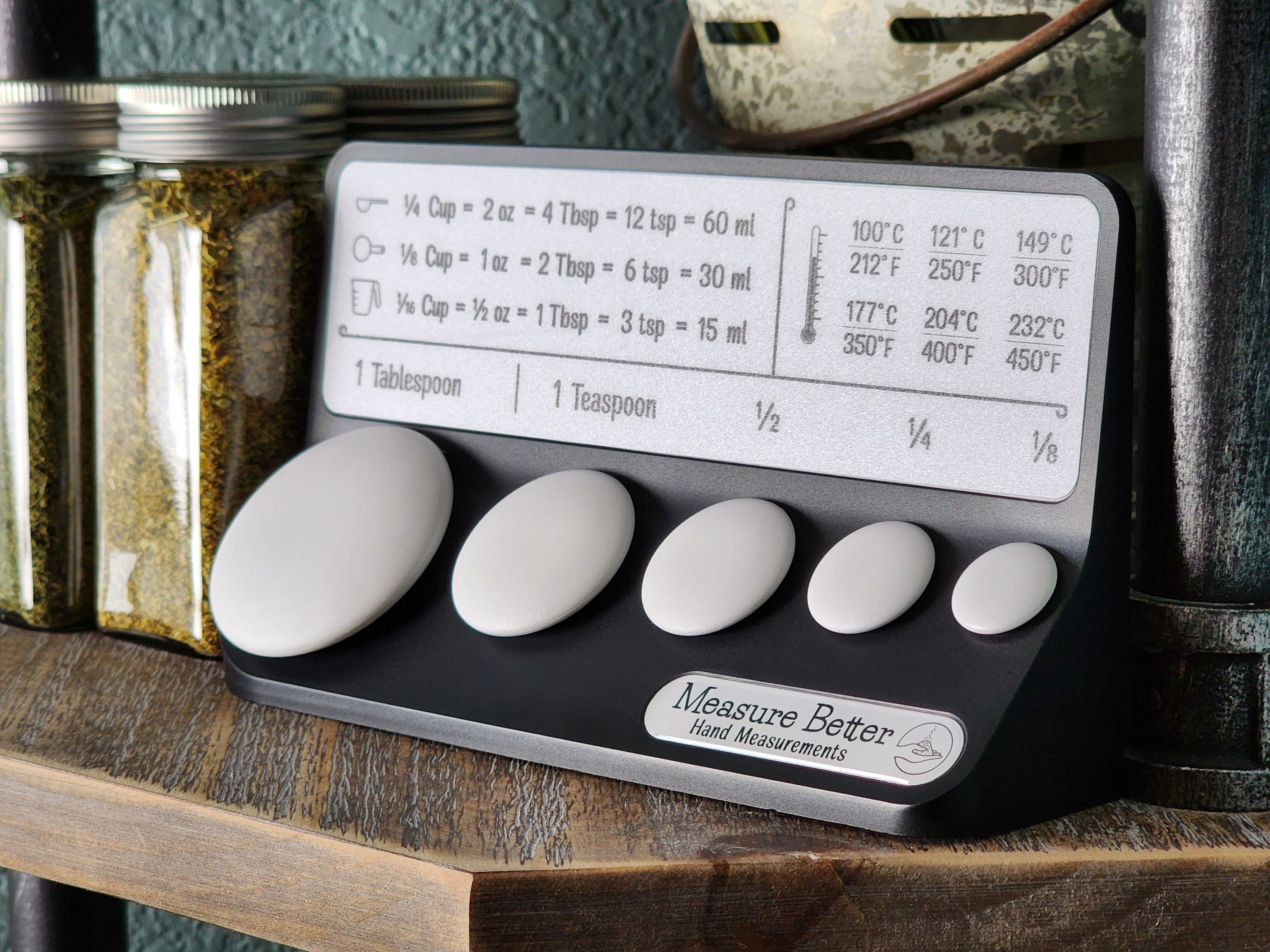 Measure Better - Kitchen Conversion Chart - With Visual Reference for ...