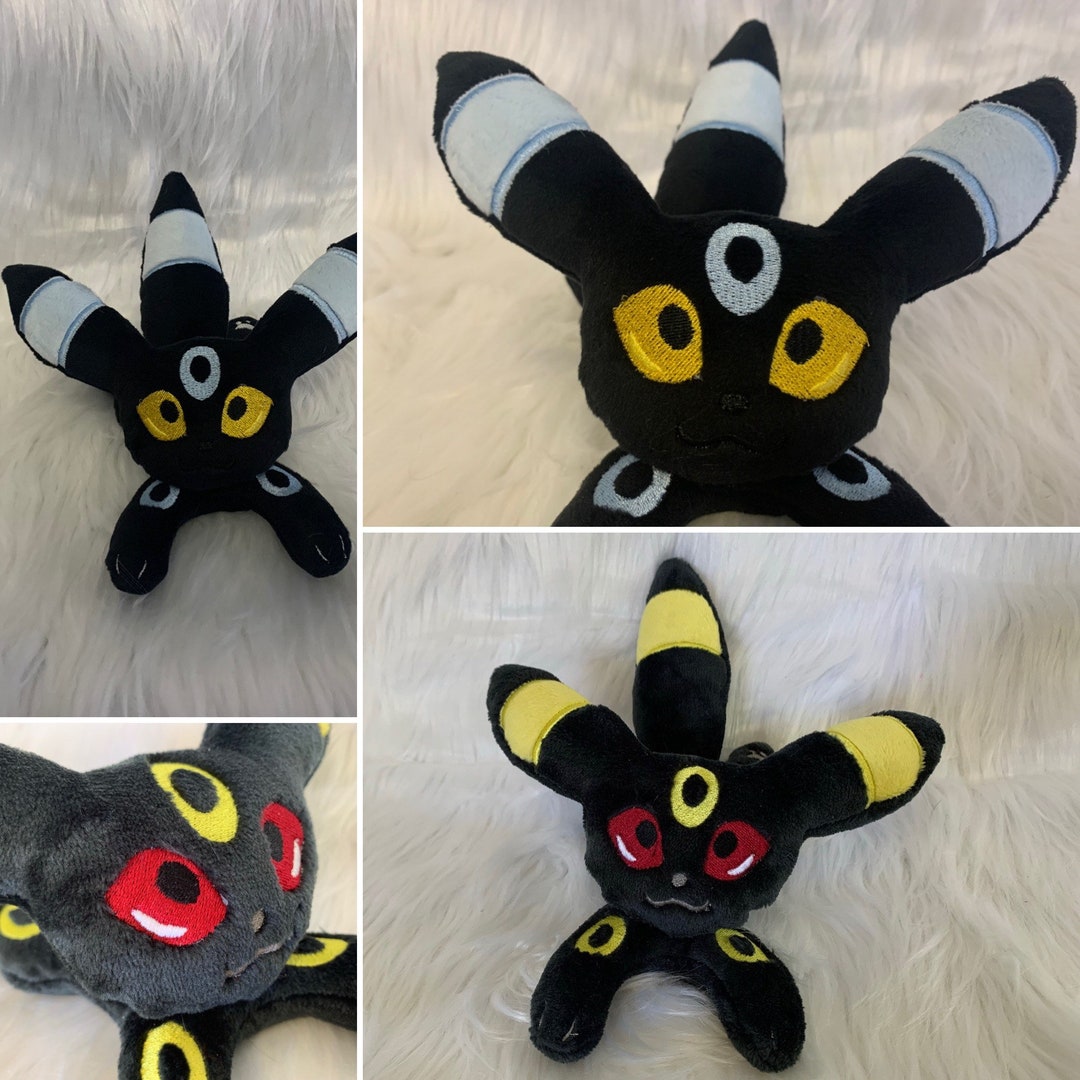 Dark Fox Plushie, Animal Monster, Shiny Plush, Handmade, Video Game ...