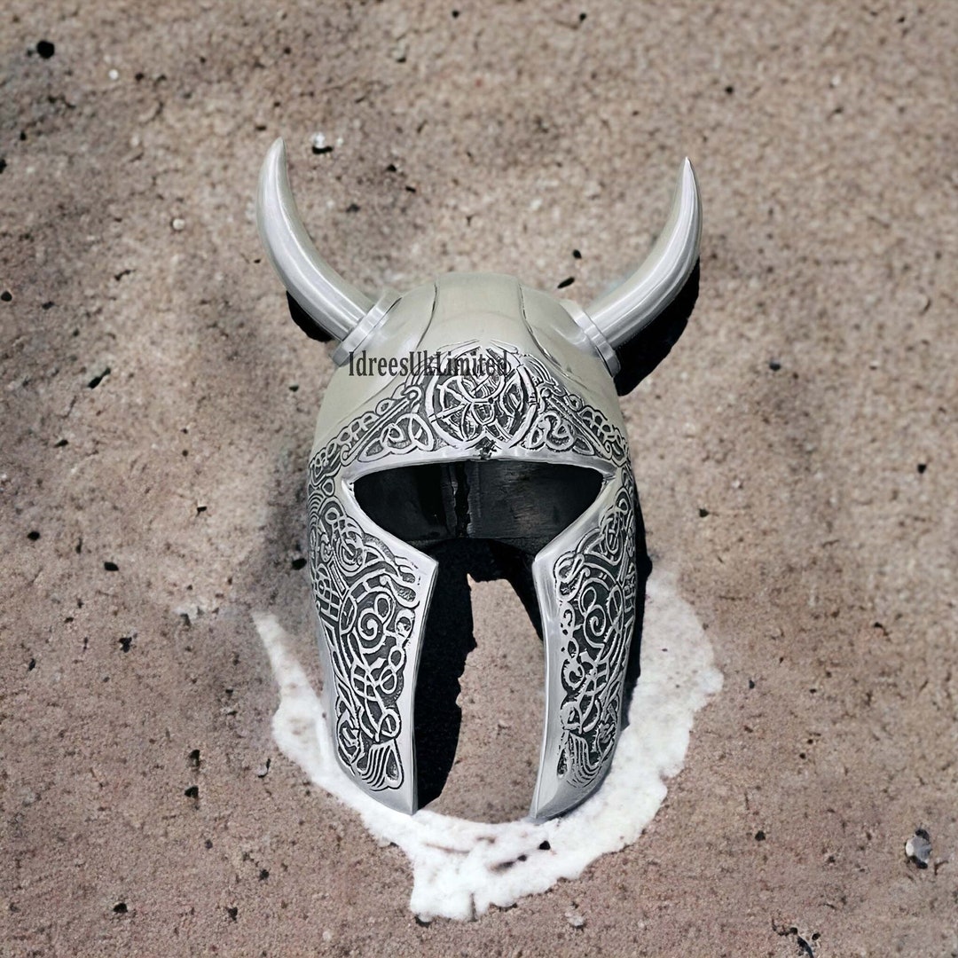 Norse Mythology Horned Valhalla Viking Helmet Asgard Hero Warrior ...