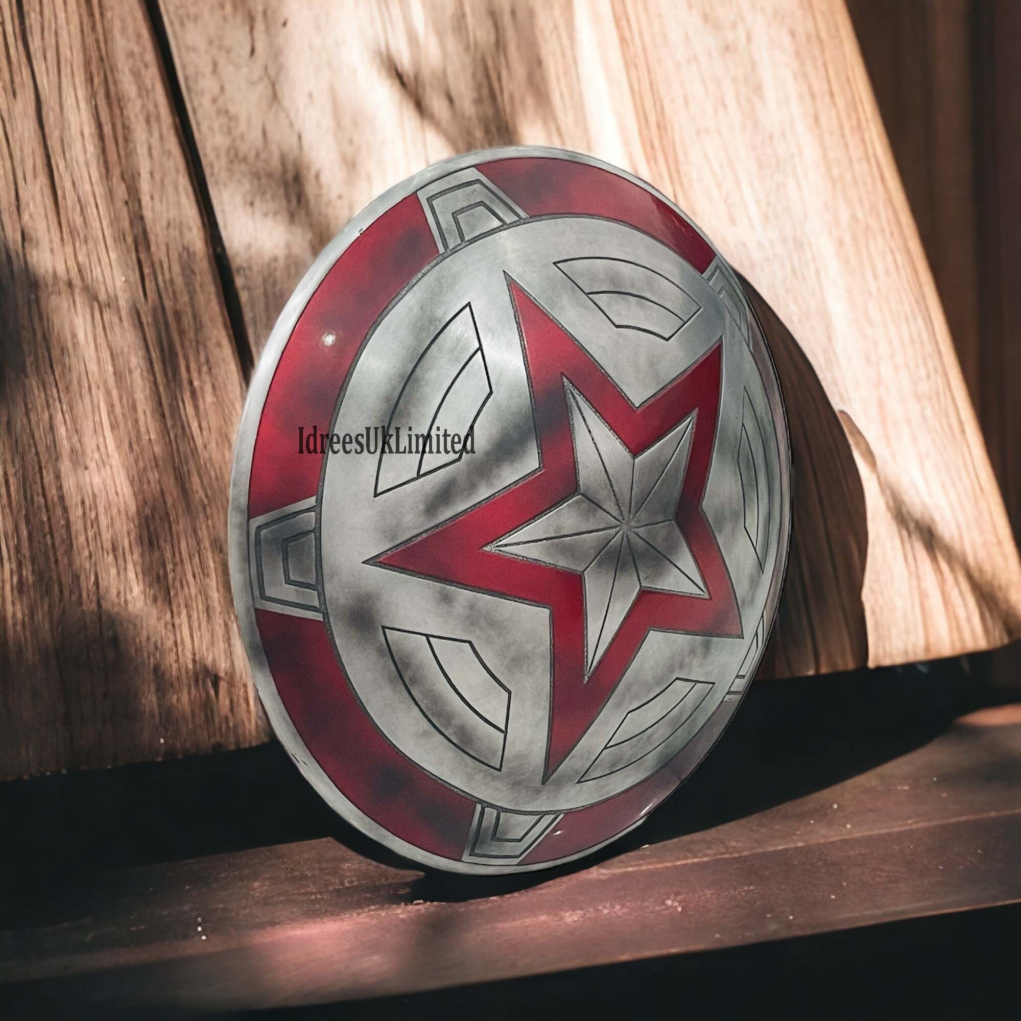 Red Guardian Shield Marvel Cinematic Shield Battle Damage - Etsy