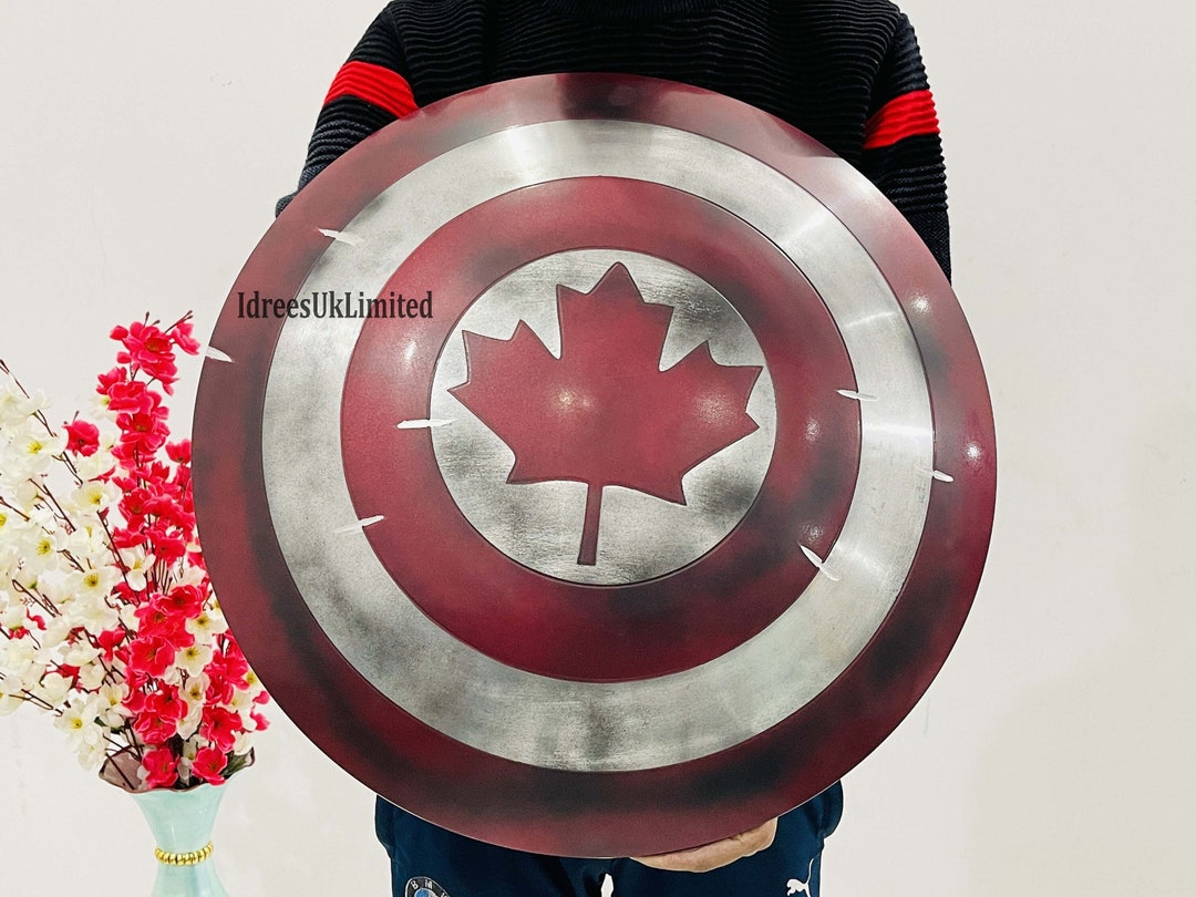 Captain Canada Shield Battle Damage Captain Canada Shield - Etsy