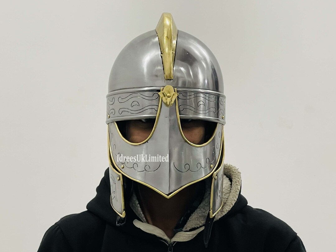 Eowyn Helmet / Dernhelm Helmet Lord of the Rings Viking Wolf Ancient ...