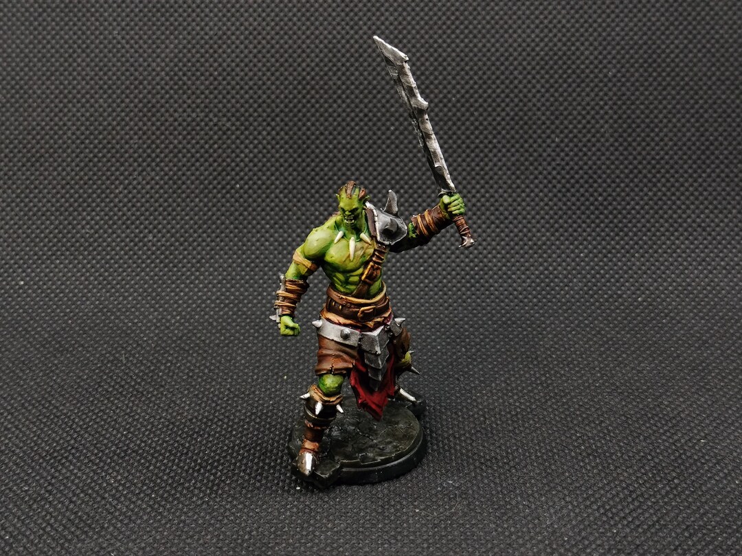 Male Orc Warrior RPG Miniature - Etsy