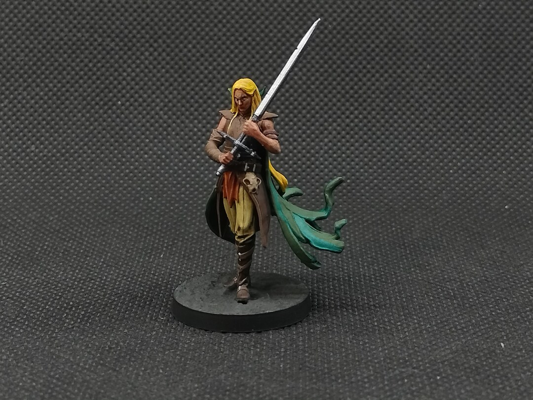 Male Elf Warrior RPG Miniature - Etsy