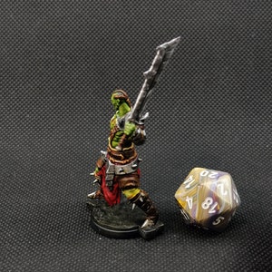 Male Orc Warrior RPG Miniature - Etsy