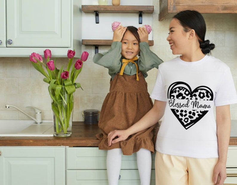 Blessed Mama Cheetah Print Heart SVG/PNG Digital Download - Etsy