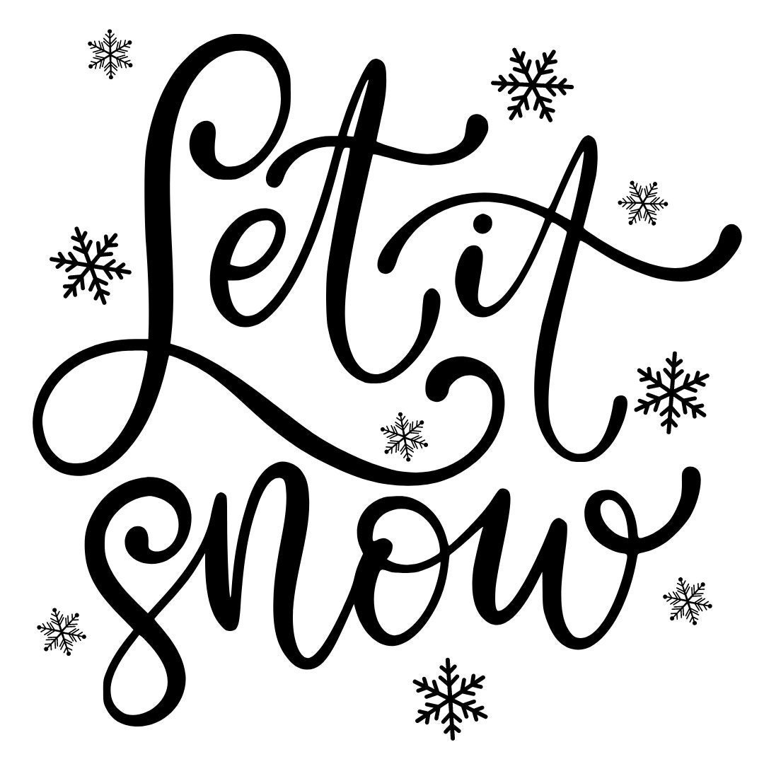 Let It Snow SVG Digital Download File - Etsy