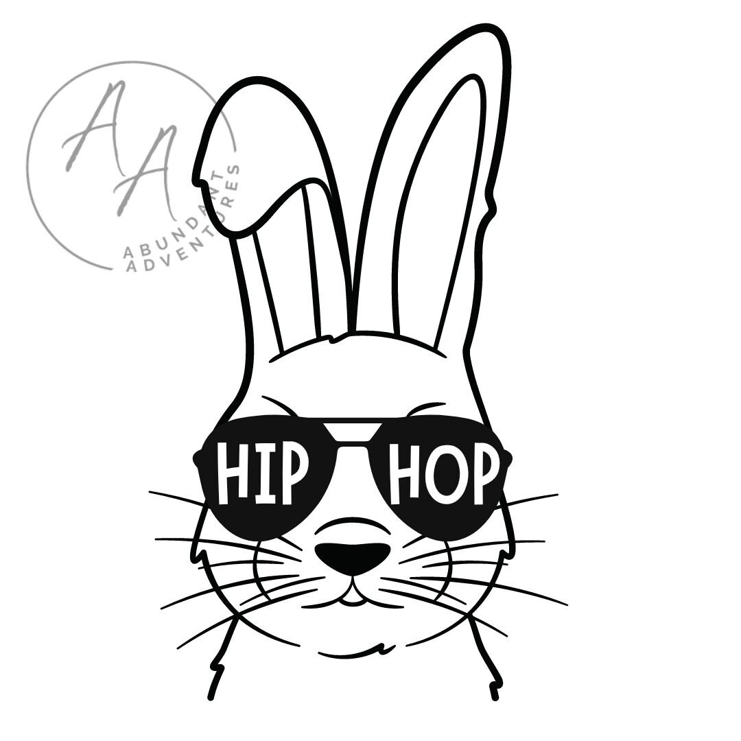 Hip Hop Bunny SVG/PNG Digital Download - Etsy