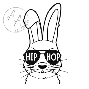 Hip Hop Bunny SVG/PNG Digital Download - Etsy