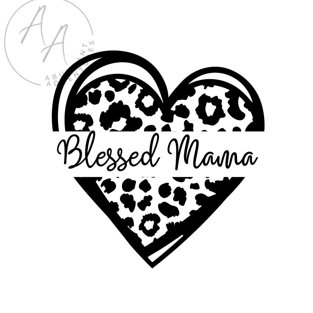 Blessed Mama Cheetah Print Heart SVG/PNG Digital Download - Etsy