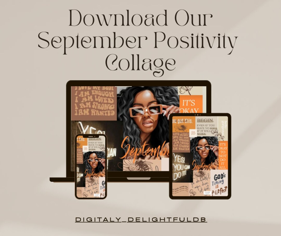 September Positivity Collage - Etsy