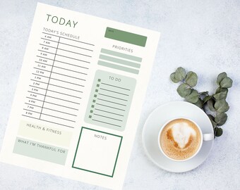 Instant Download Digital Day Planner, Printable Daily To-do List, Boho ...