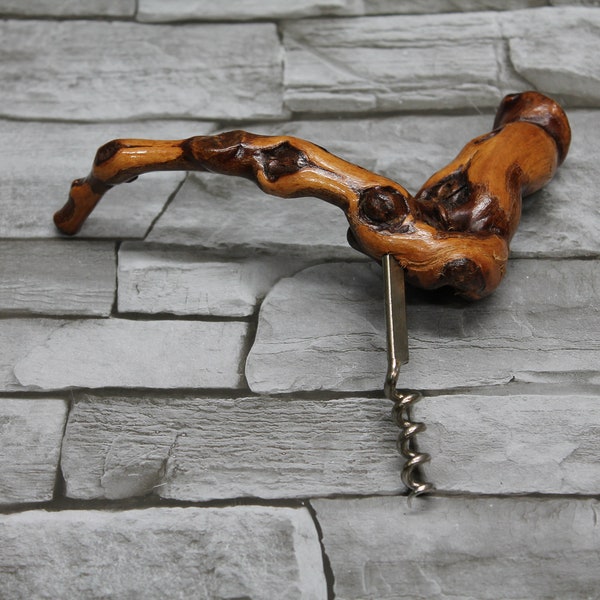 Wooden Corkscrew - Etsy