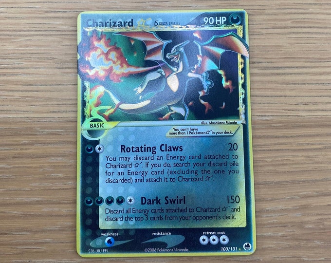 2006 Pokemon Charizard Star (delta Species) Dragon Frontiers Holofoil ...