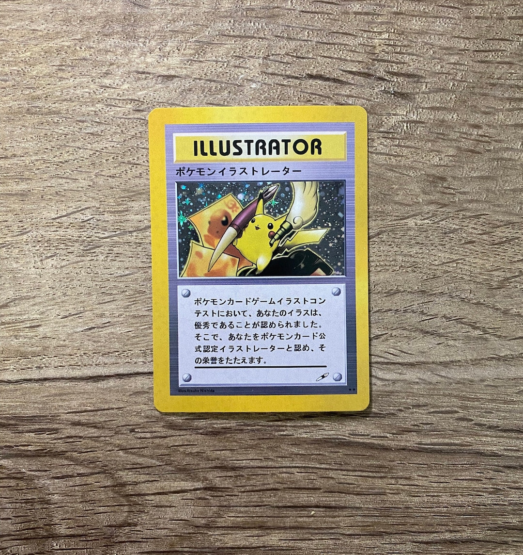 Pikachu Illustrator Holographic Proxy Card- Holy Grail of Pokemon Cards ...
