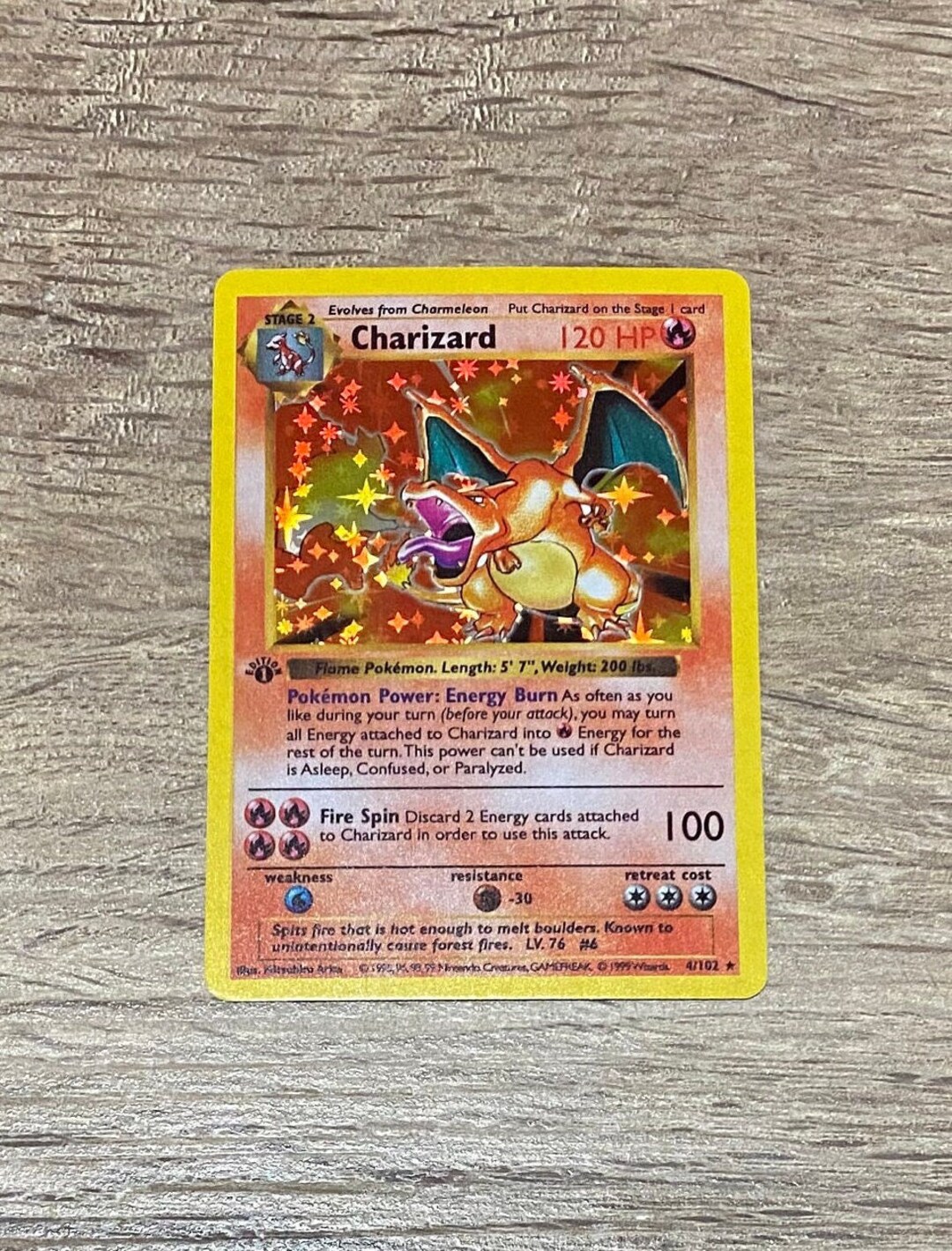 First Edition Holographic Charizard – TGTOEC