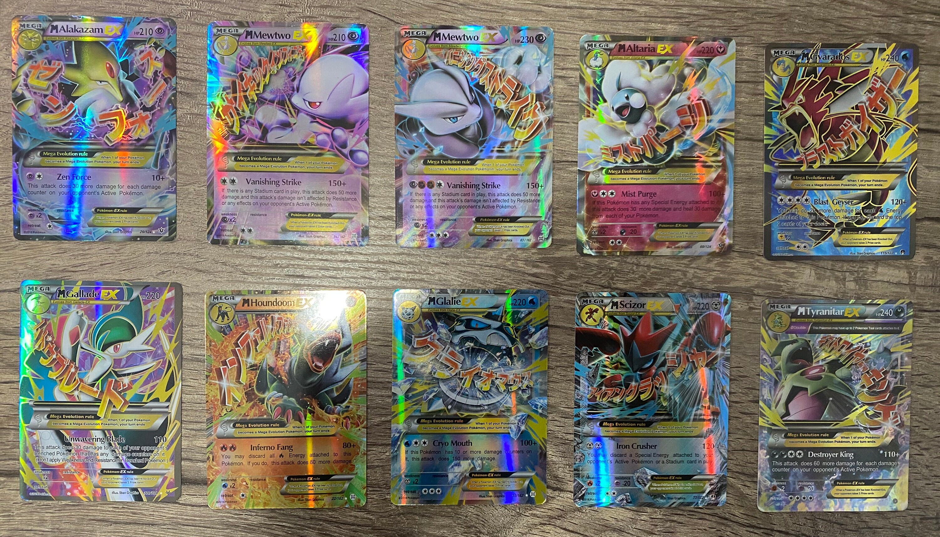 60 Ultra Rare Mega EX Pokemon Proxy Cards - Etsy