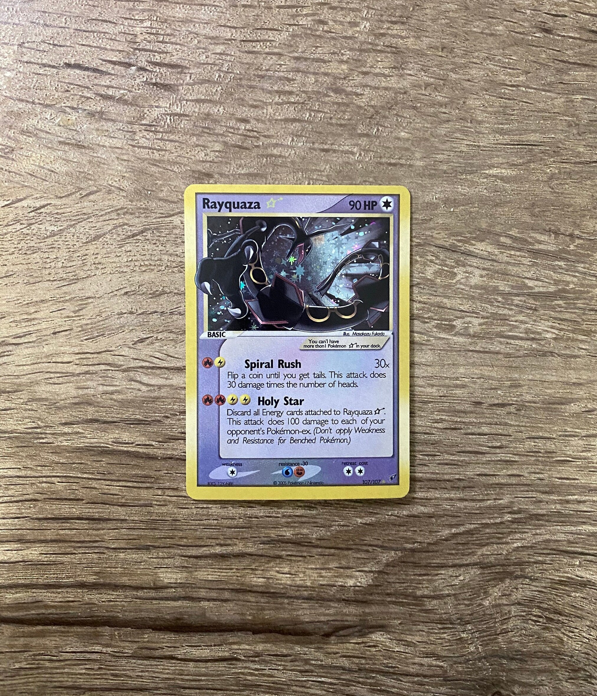 2005 Rayquaza Star Holographic Proxy Card - Etsy
