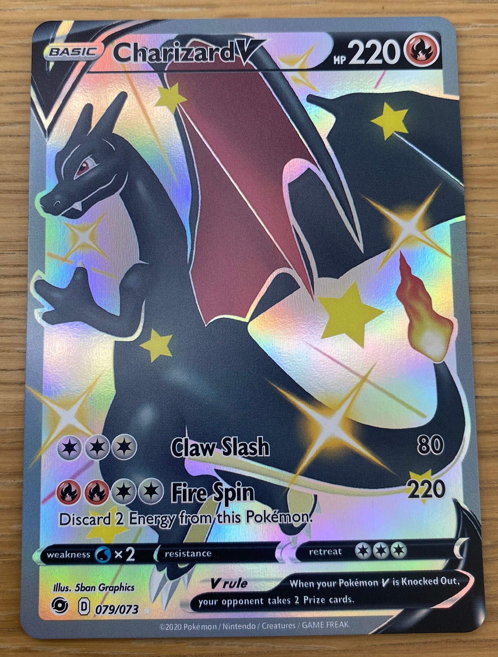 Charizard V secret Champion's Path Holofoil Proxy Card - Etsy