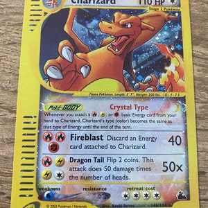 2003 Skyridge Charizard Holographic Pokemon Proxy Card - Etsy