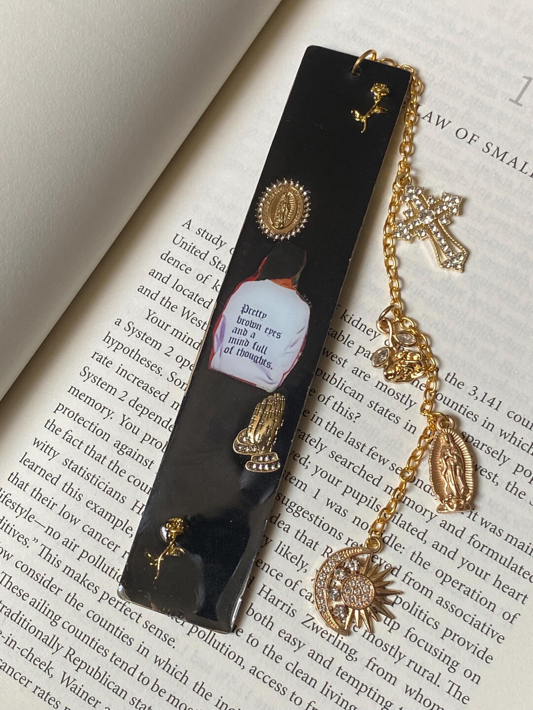 Handmade Resin Virgin Mary Bookmark: Book Lover Gift - Etsy