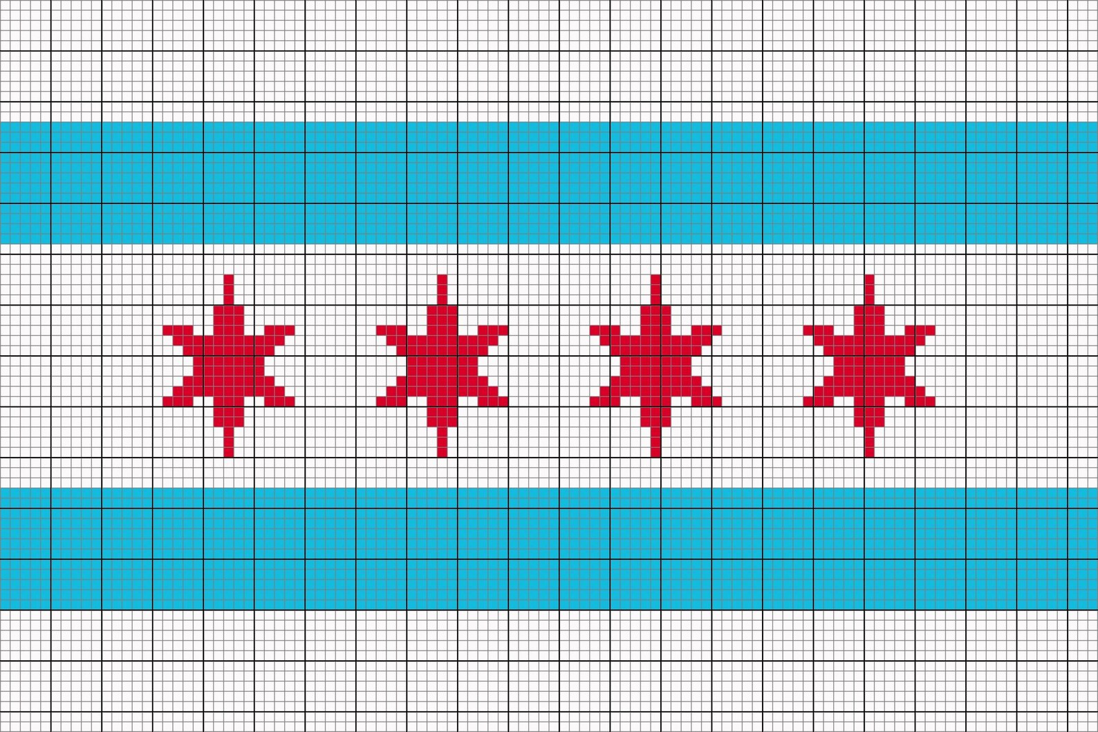 Chicago Flag Needlepoint, Needlepoint Sign or Ornament - Etsy
