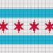 Chicago Flag Needlepoint, Needlepoint Sign or Ornament - Etsy