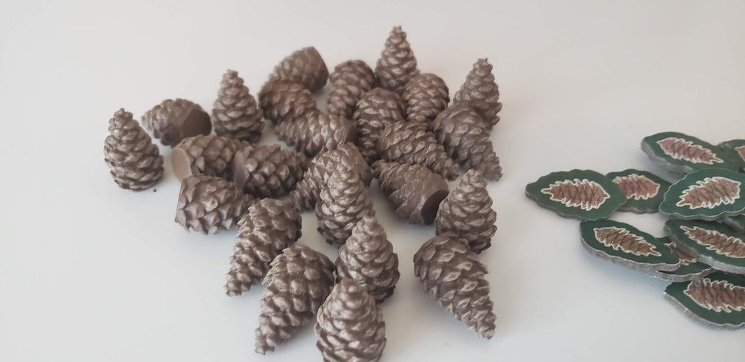 Full Set of Pine Cone Nature Tokens for Cascadia Board Game - 25 Pieces ...