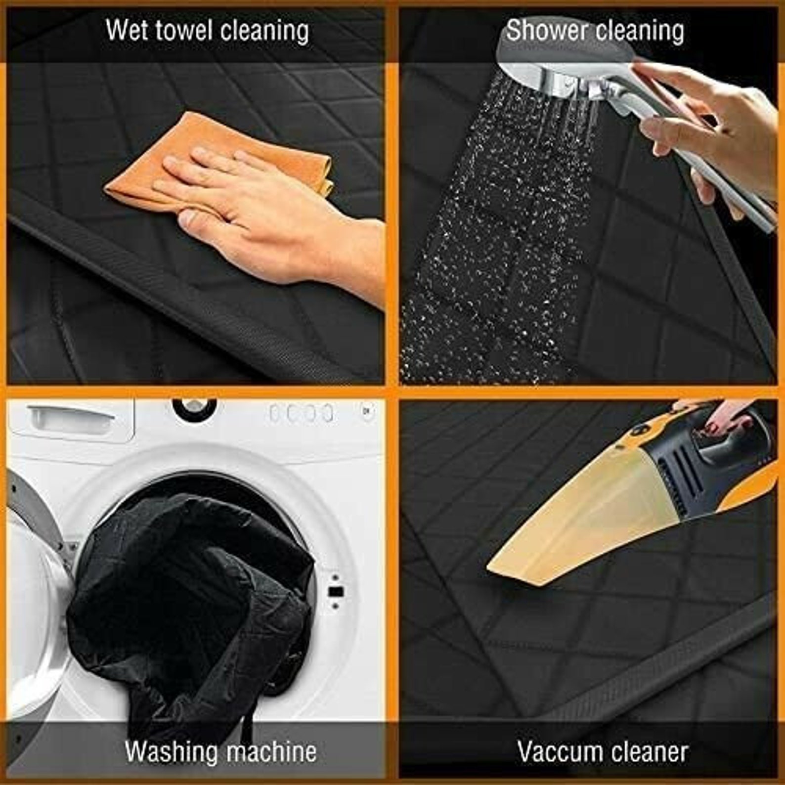 ASOF Car Seat Protector137x147cm Dog Car Seat Cover for Back Seat BLUE ...