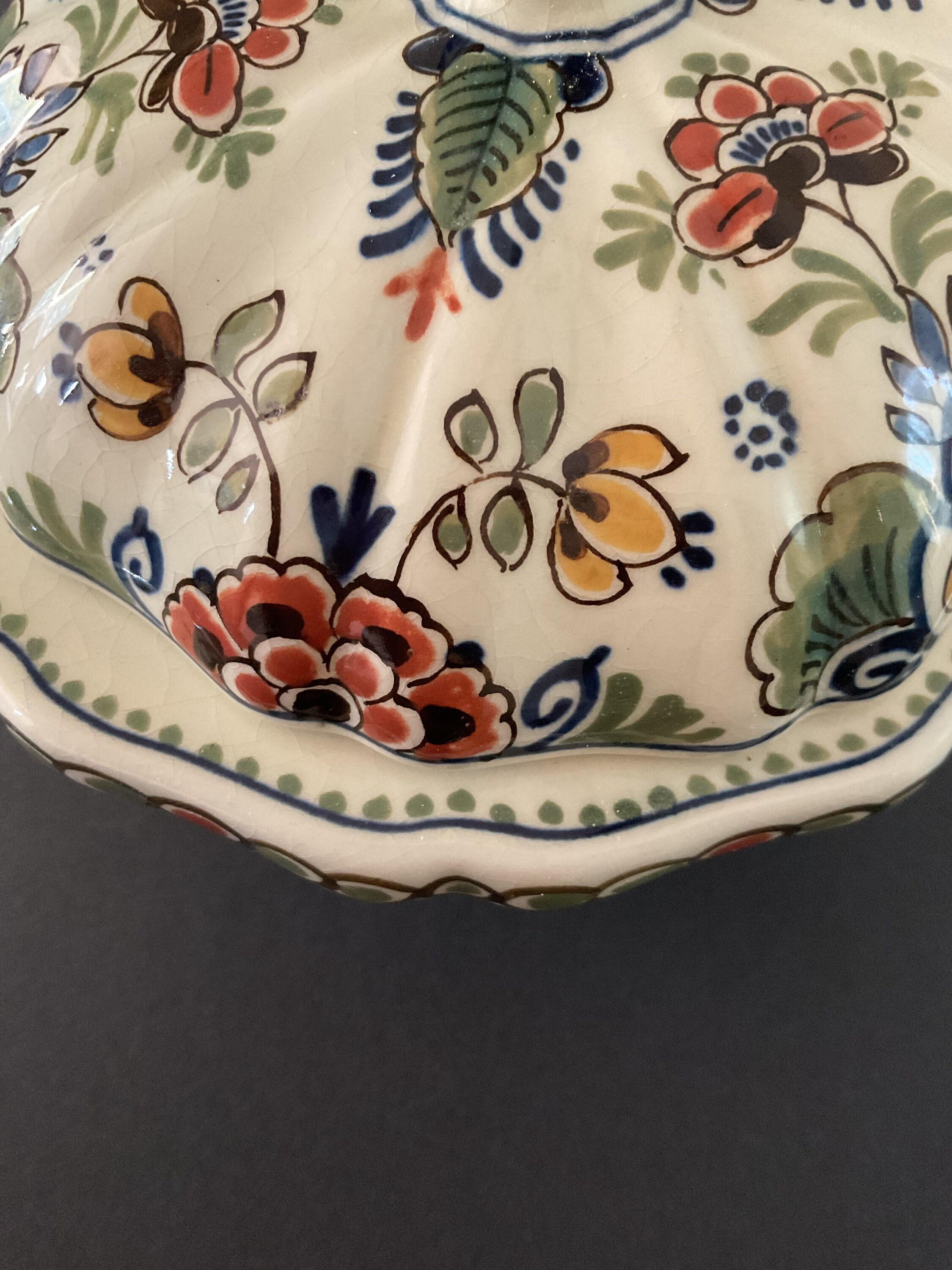 Rare Delf Ceramic Sugar/candy Bowl Dish With Lid - Etsy