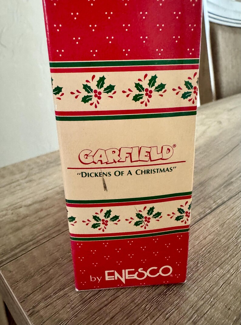 Garfield “scrooge With the Spirit” Holiday Ornament in Box - Etsy