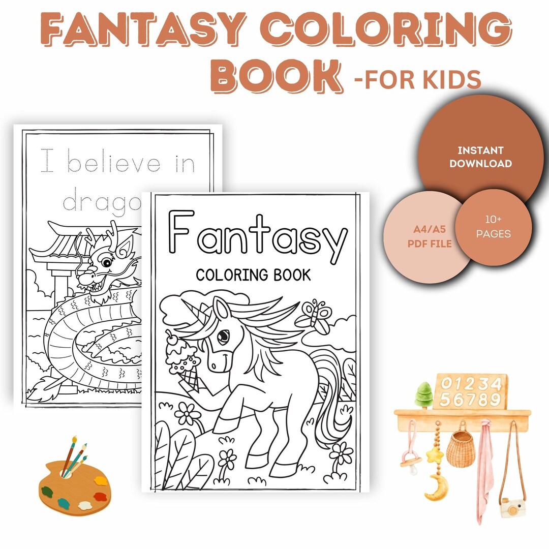 Fantasy Coloring Books for Kids | Kids Coloring | Kids Stuff | Play ...