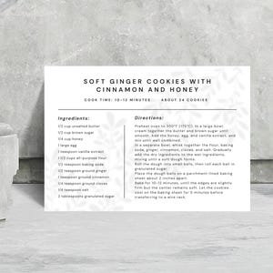 Customizable Recipe Card | Printable Kitchen Organizer | Instant ...