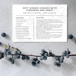 Customizable Recipe Card | Printable Kitchen Organizer | Instant ...