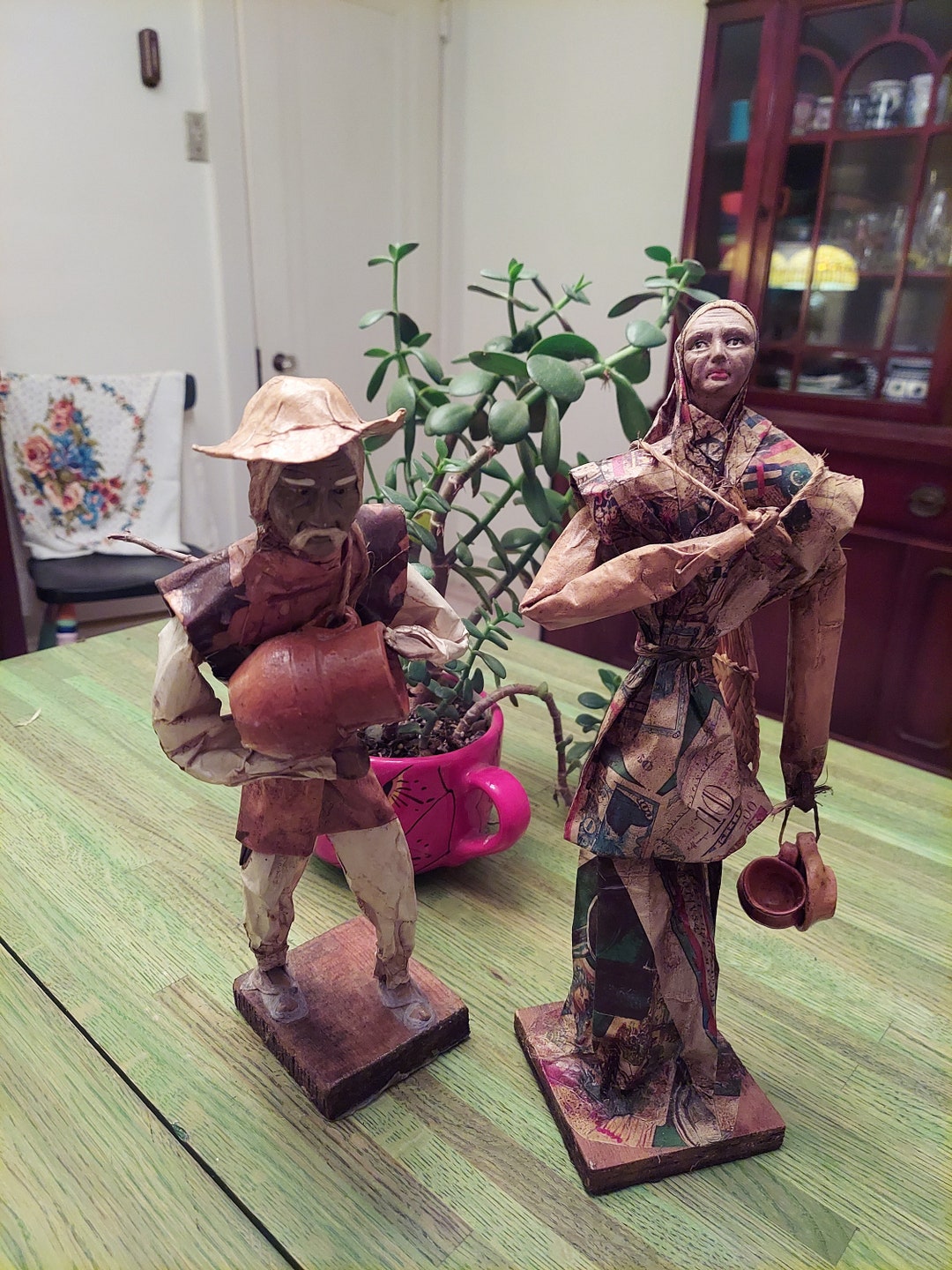 Vintage Mexican Paper Mache Figurines - Etsy