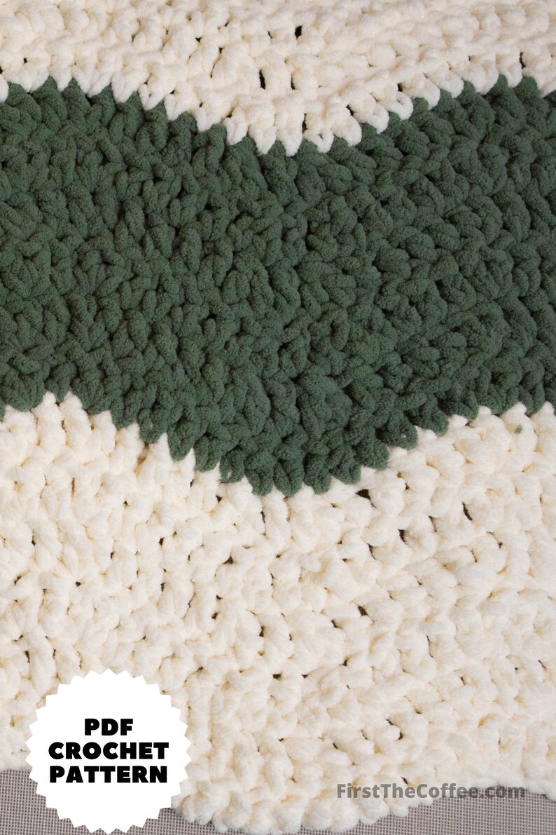 Ripple Crochet Blanket Pattern, Easy Crochet Lapghan Pattern, Lap Throw ...