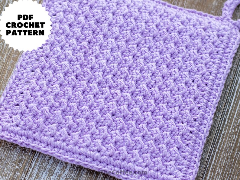 Square Crochet Potholder Pattern PDF - Etsy