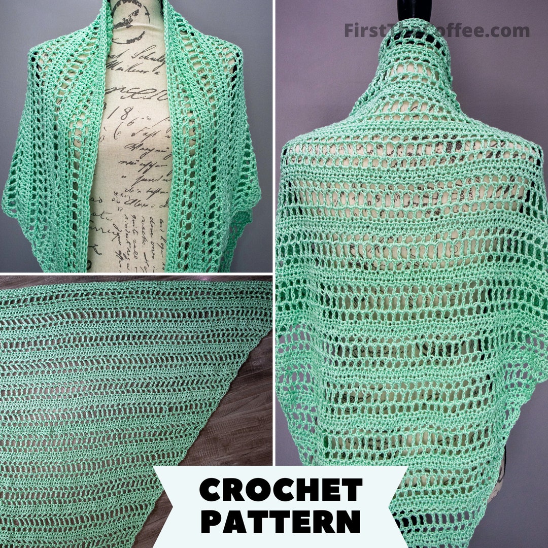 Lightweight Easy Summer Shawl Crochet Pattern PDF - Etsy