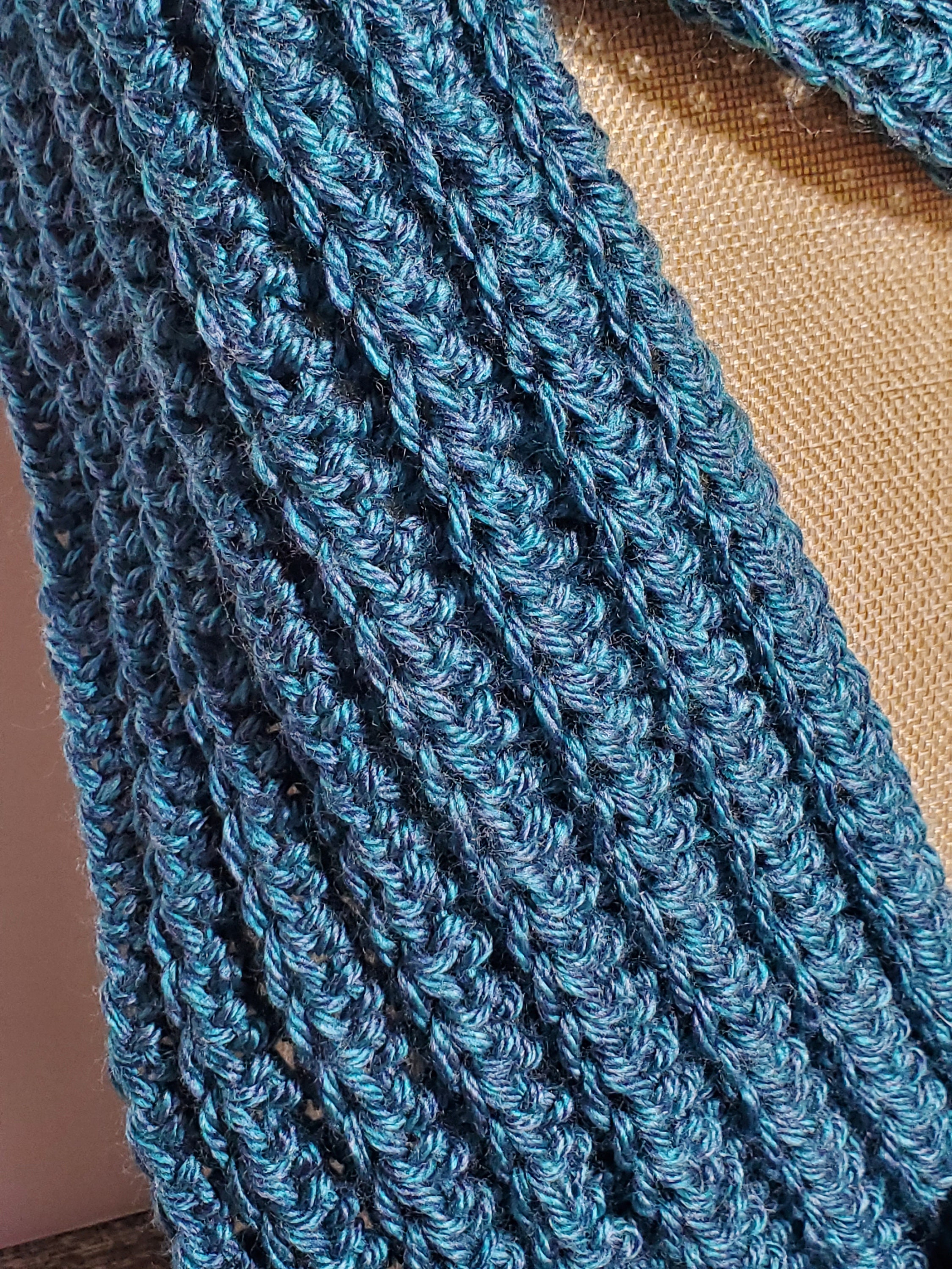 Easy Half Double Crochet Scarf Pattern PDF for Men or Women, Great for ...