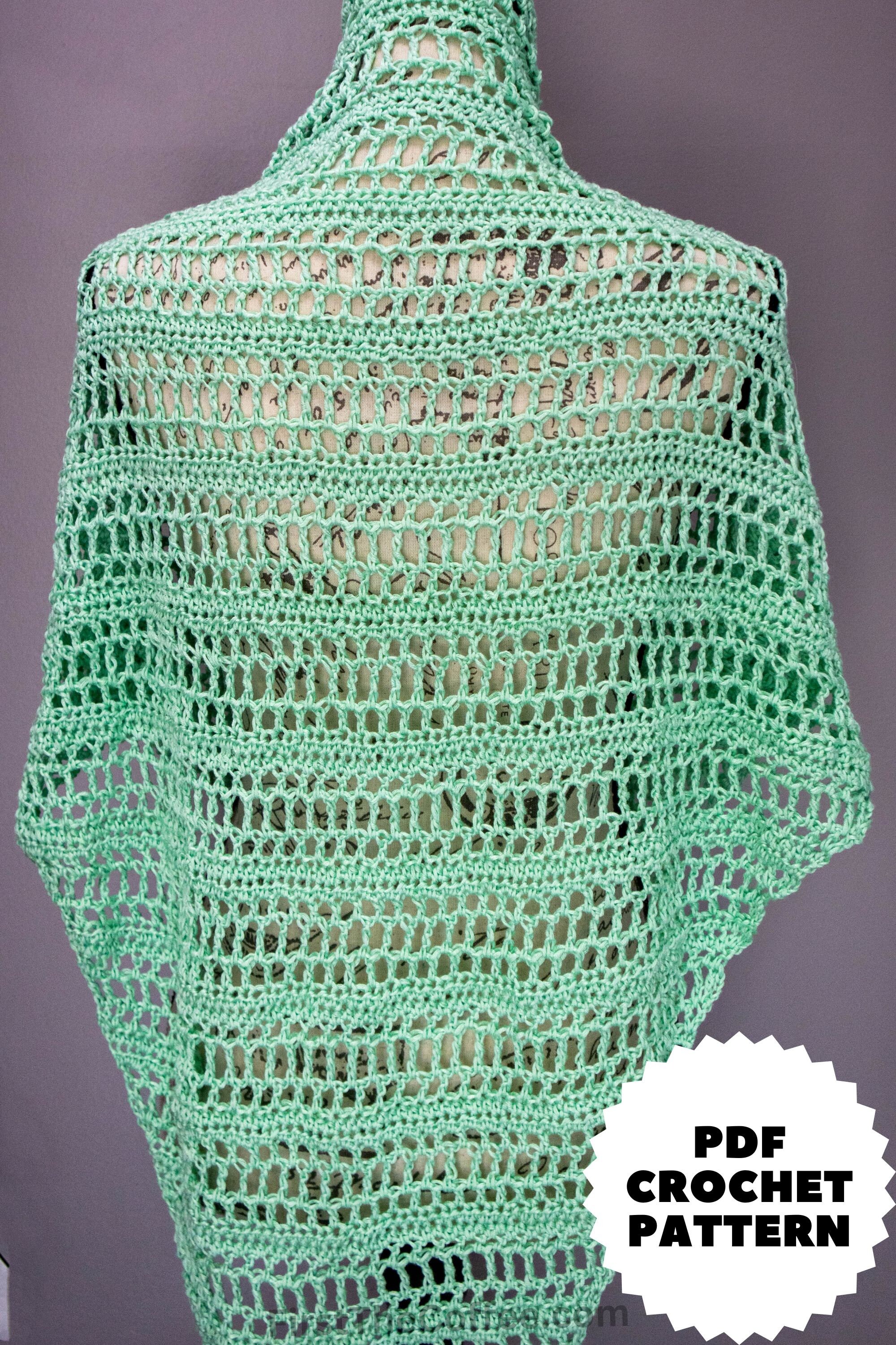 Lightweight Easy Summer Shawl Crochet Pattern PDF - Etsy