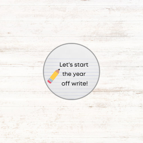 Let's Start the Year off Write! - Printable 2" Cookie Tag - Etsy