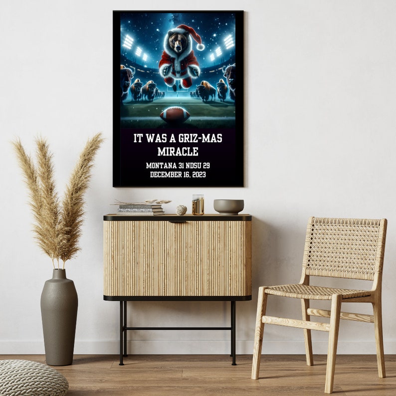 Montana Football Griz-mas Miracle Printable Digital Art Digital ...