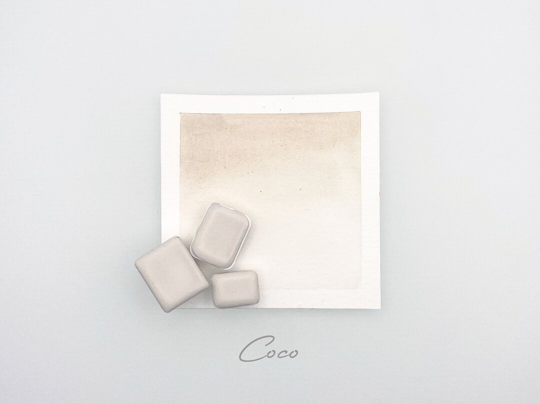 Coco - Handmade Watercolor Paint - Half, Quarter and Mini Pans - Etsy