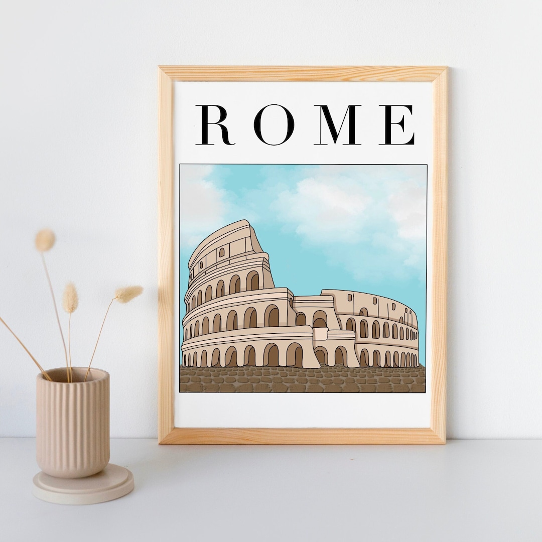 Rome Italy Poster Rome Colosseum Poster Travel Memories - Etsy