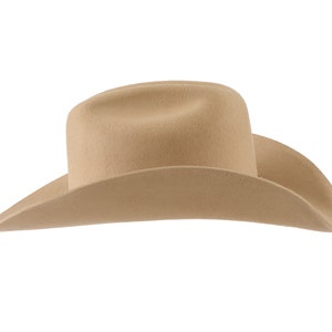 Roper Cowboy Hat Tan - 100% Wool Felt - Etsy