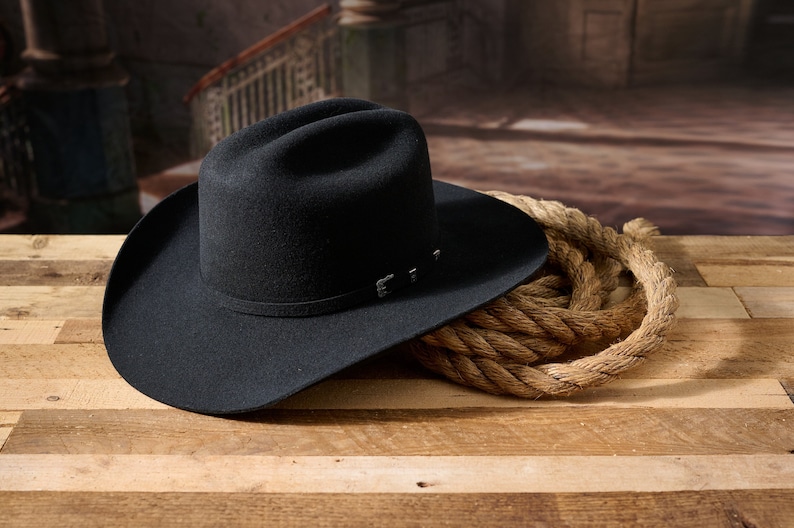 Roper Cowboy Hat - 100% Wool Felt - Etsy