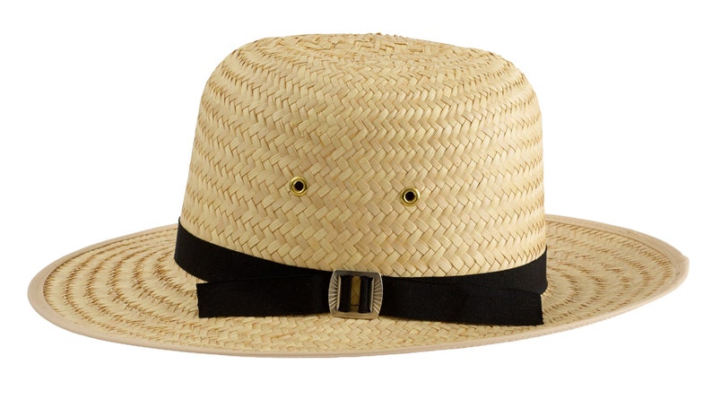 Amos , Natural Palm Straw Amish Hat - Etsy